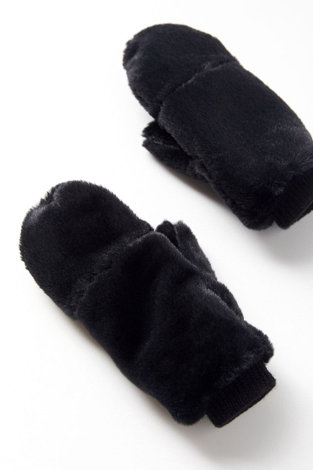 Faux Fur Convertible Mitten | Urban Outfitters