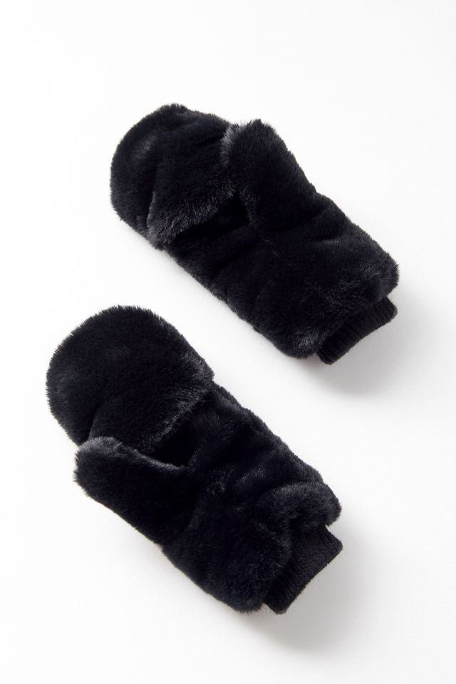 Faux Fur Convertible Mitten | Urban Outfitters