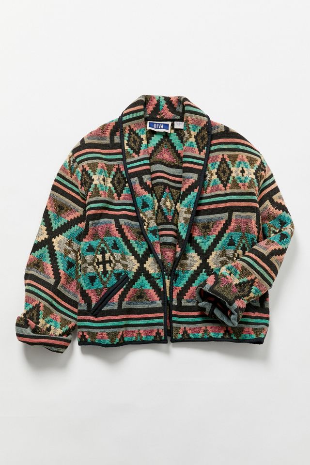 Vintage Geometric Yarn-Dye Jacket | Urban Outfitters