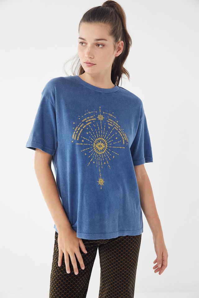 Evil Eye Washed Cotton Tee | Urban Outfitters