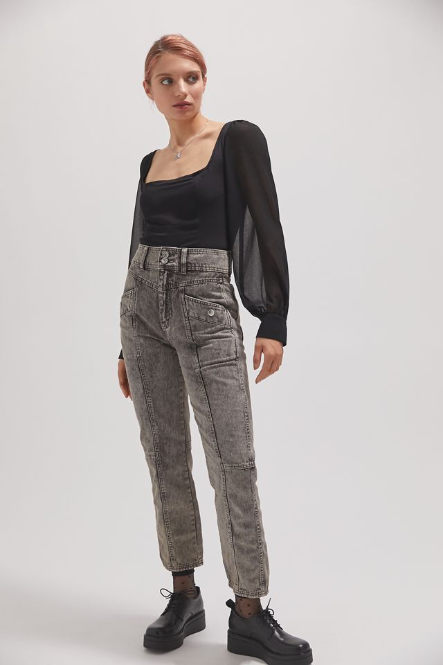 UO Lena Sheer Sleeve Square Neck Blouse | Urban Outfitters Canada UO Lena Sheer Sleeve Square Neck Blouse | Urban Outfitters Canada