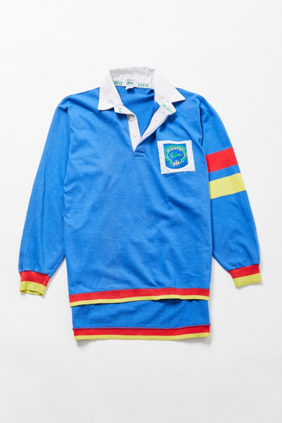 Vintage Lacoste Primary Striped Rugby Shirt | Urban Outfitters Canada