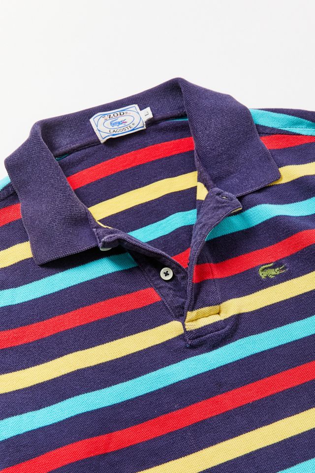 Vintage Lacoste Oversized Striped Polo Shirt | Urban Outfitters