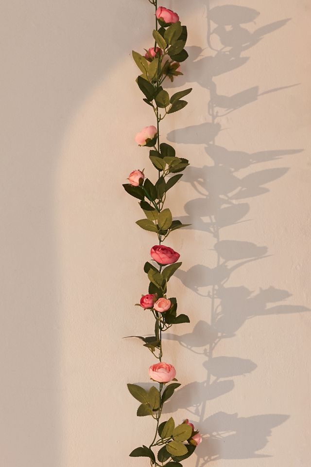 Decorative Rose Vine Garland | Urban Outfitters Decorative Rose Vine Garland | Urban Outfitters