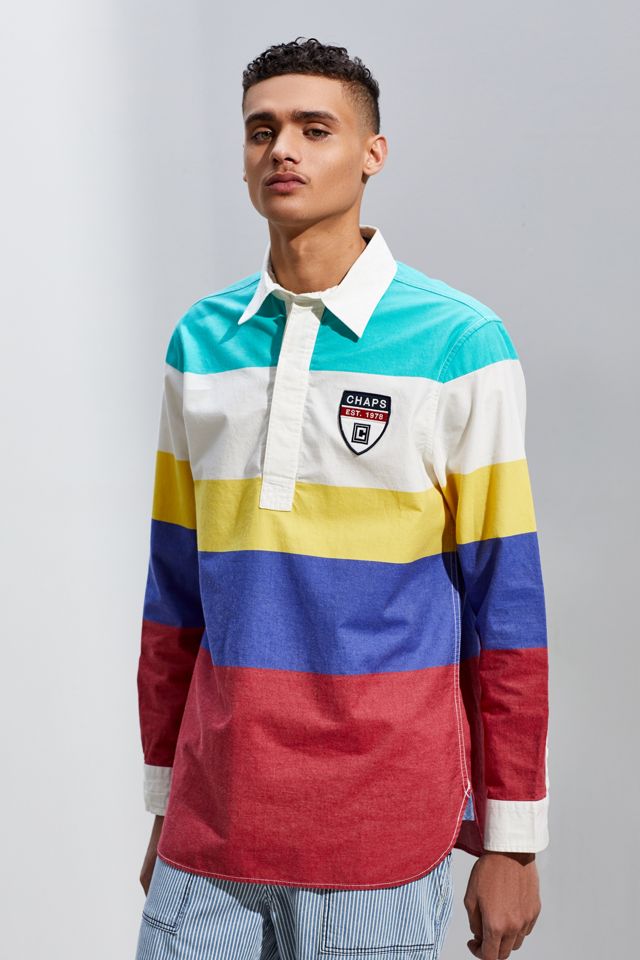 Chaps Horizontal Stripe Rugby Shirt | Urban Outfitters