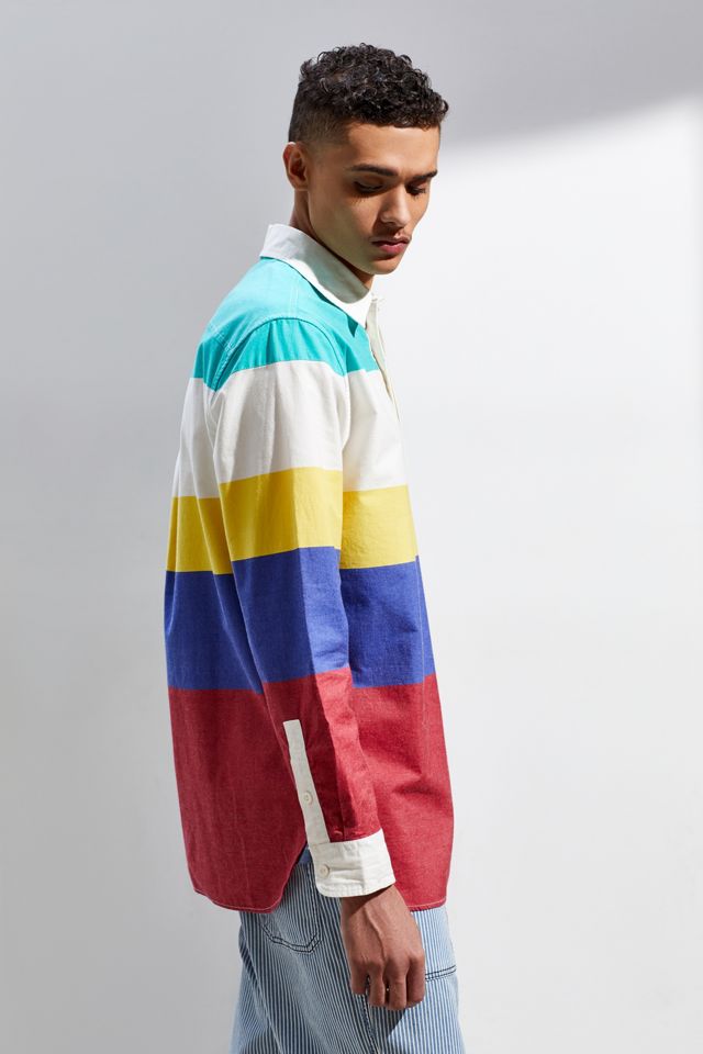 Chaps Horizontal Stripe Rugby Shirt | Urban Outfitters