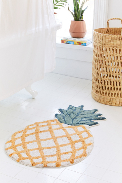 Pineapple Shaped Bath Mat | Urban Outfitters