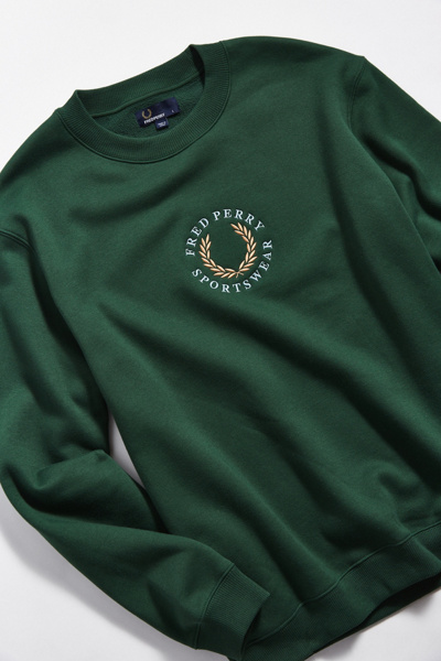 Fred Perry Logo Crew-Neck Sweatshirt | Urban Outfitters