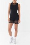 UO Mesh Bike Short Romper | Urban Outfitters
