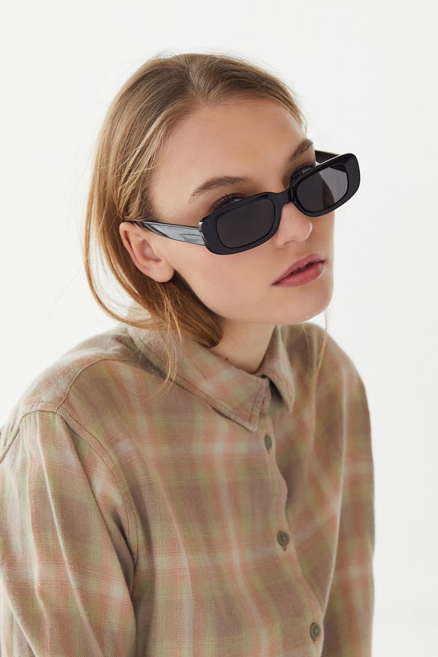 Rebel Slim Rectangle Sunglasses | Urban Outfitters Canada