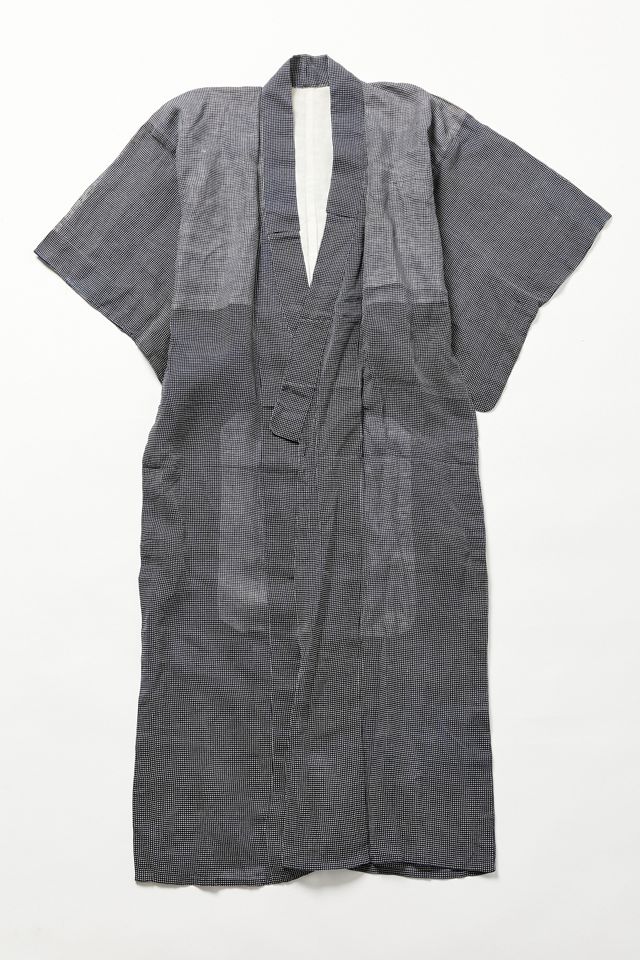 Vintage Mini Check Longline Yukata Kimono | Urban Outfitters