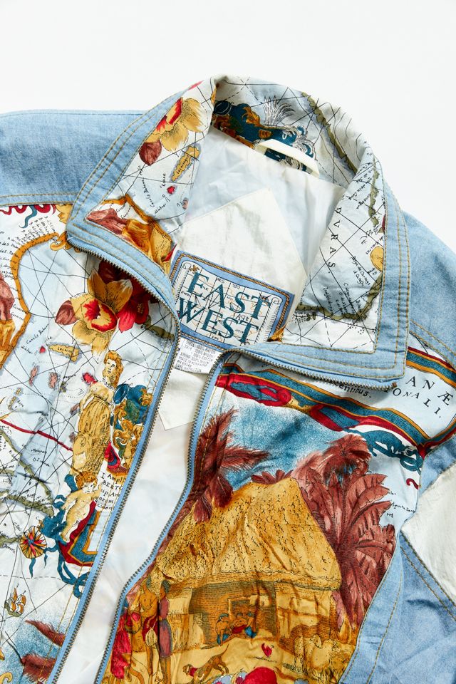 Vintage ‘90s Map Print Jacket | Urban Outfitters