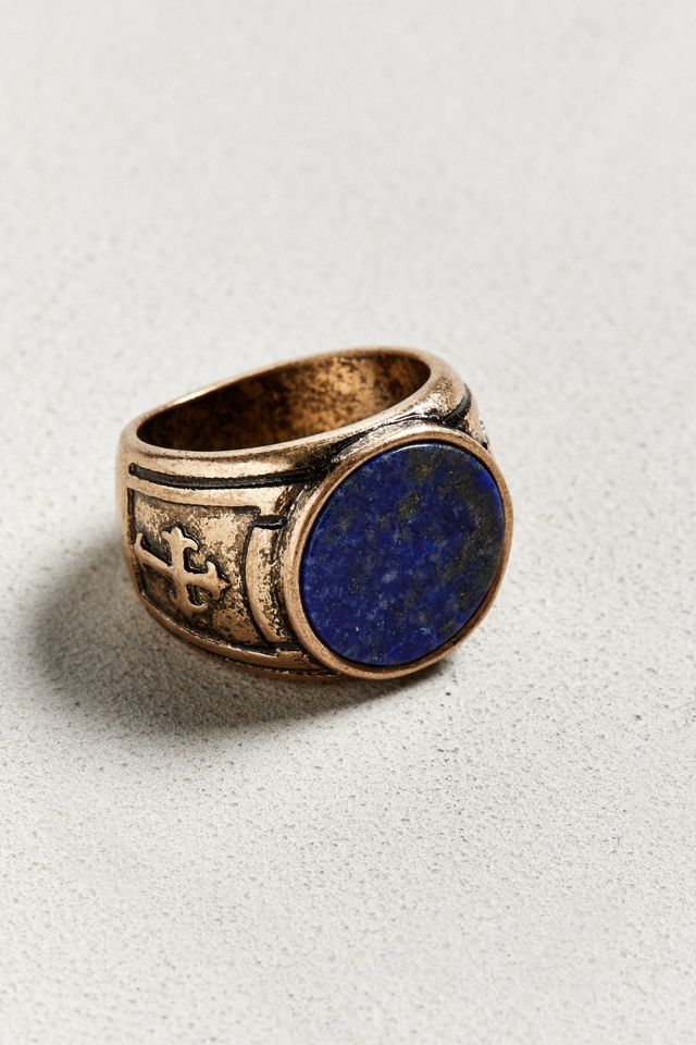 Blue Stone Signet Ring | Urban Outfitters Canada