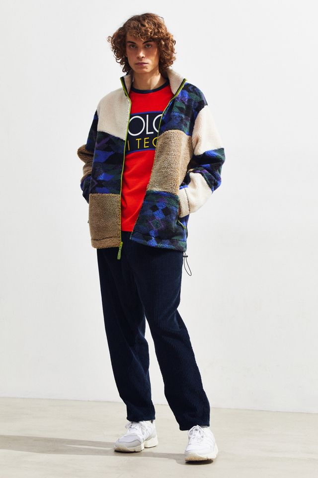 UO Blocked Sherpa Car Coat | Urban Outfitters