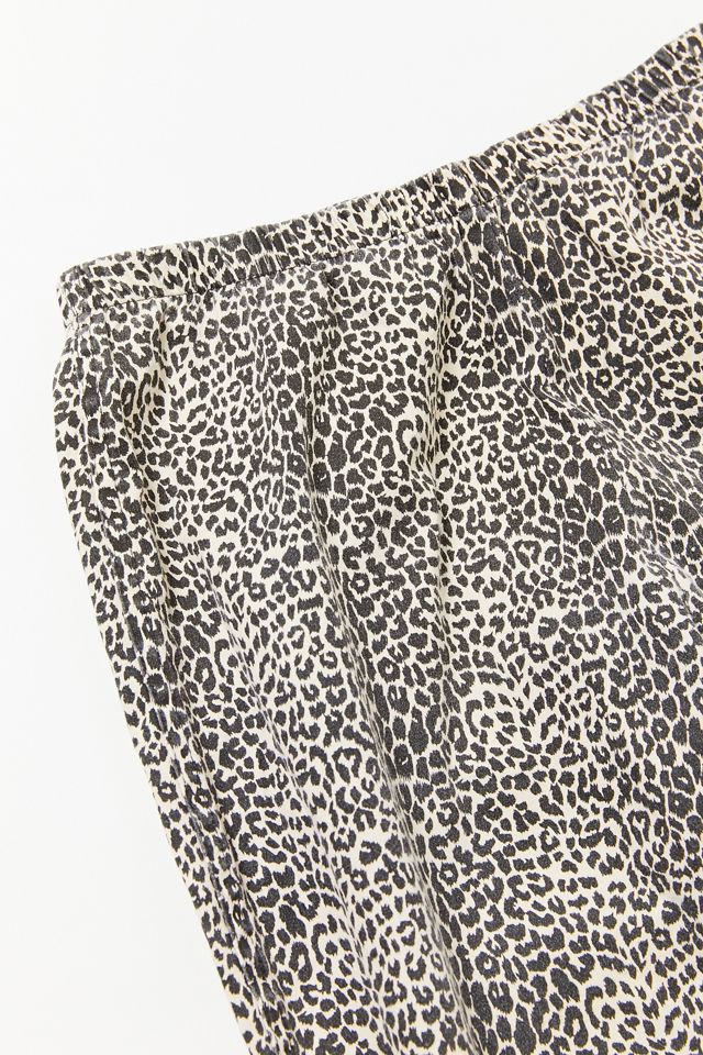 Vintage Leopard Elastic Waist Pant | Urban Outfitters