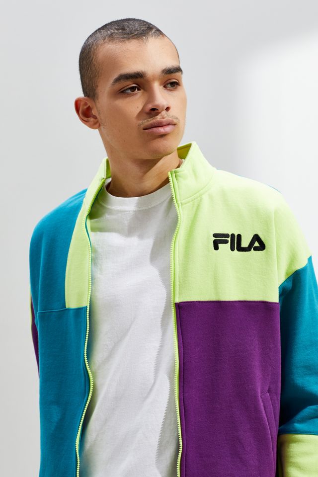 FILA UO Exclusive Roland Colorblock Track Jacket | Urban Outfitters
