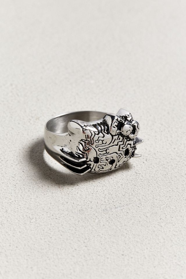 Hello Kitty X Keith Haring Pattern Ring | Urban Outfitters