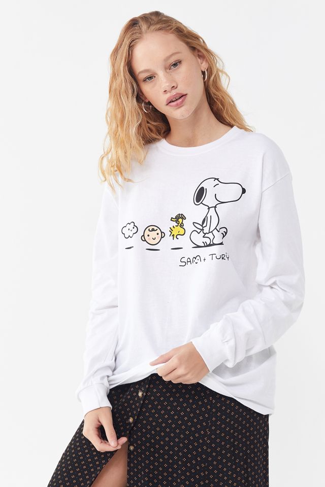 Peanuts Long Sleeve Tee | Urban Outfitters