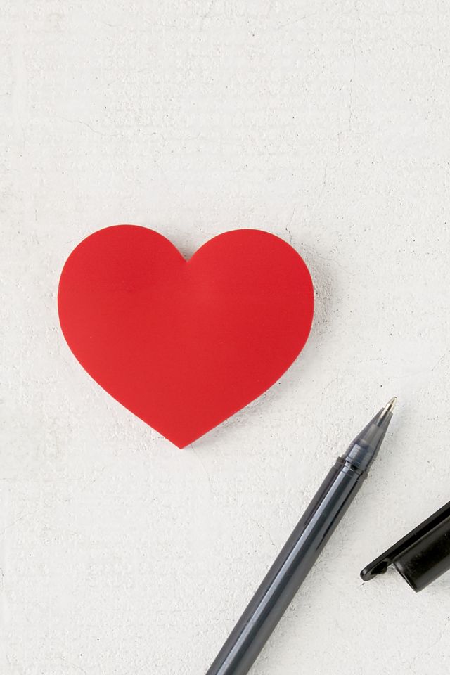 Transparent Heart Sticky Notepad | Urban Outfitters