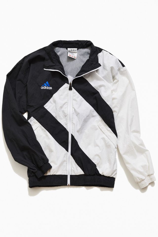 Vintage adidas '90s Black And White Windbreaker Jacket Vintage adidas '90s Black And White Windbreaker Jacket