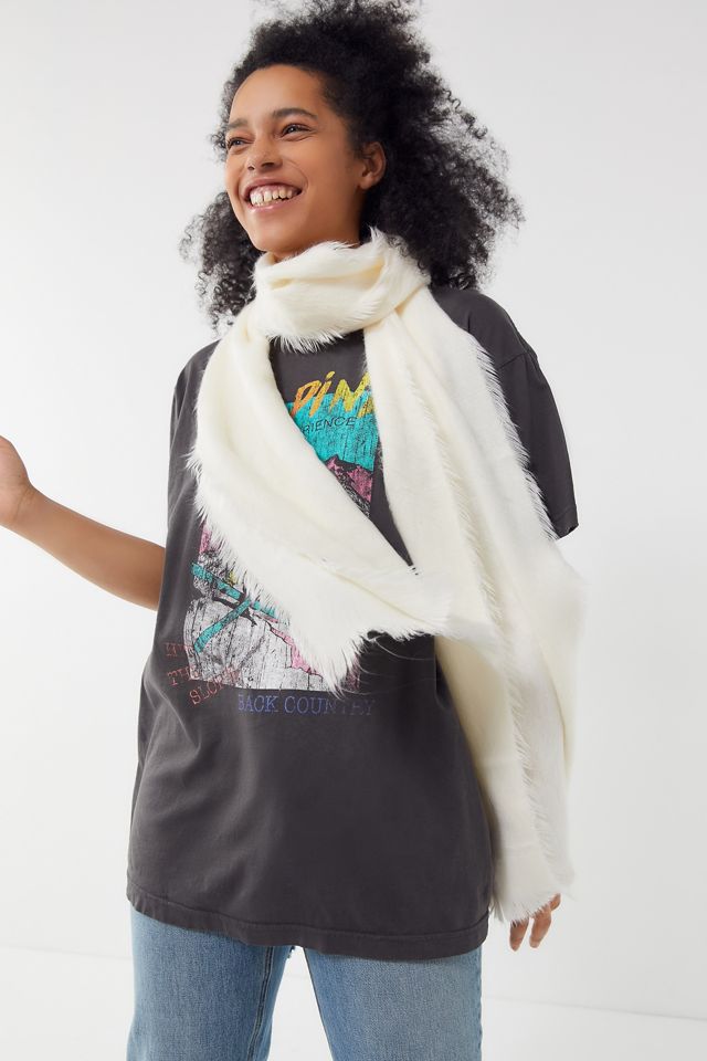 Thin Fuzzy Scarf | Urban Outfitters Canada