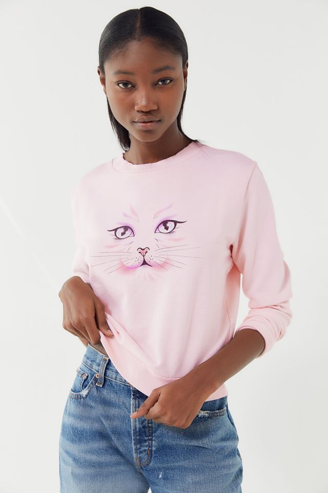 Future State Cat Face Sweatshirt | Urban Outfitters
