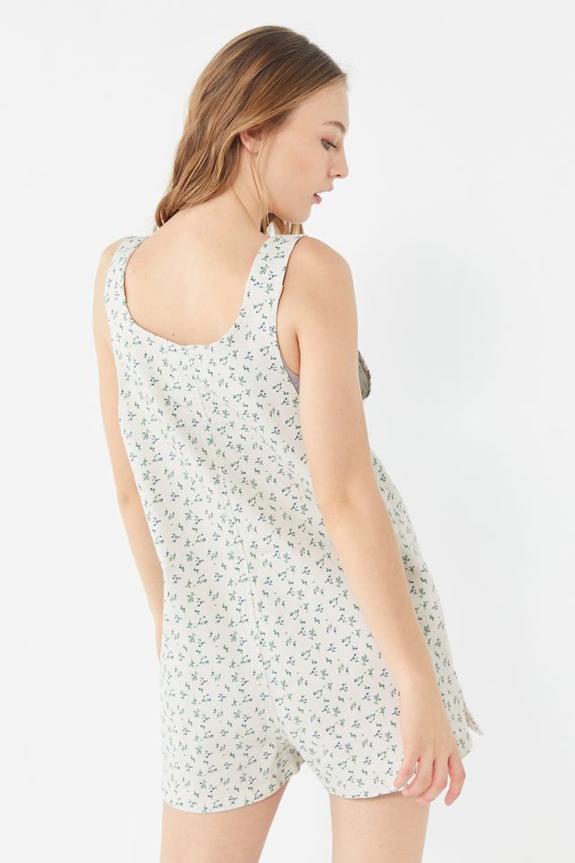 UO Floral Shortall Overall | Urban Outfitters