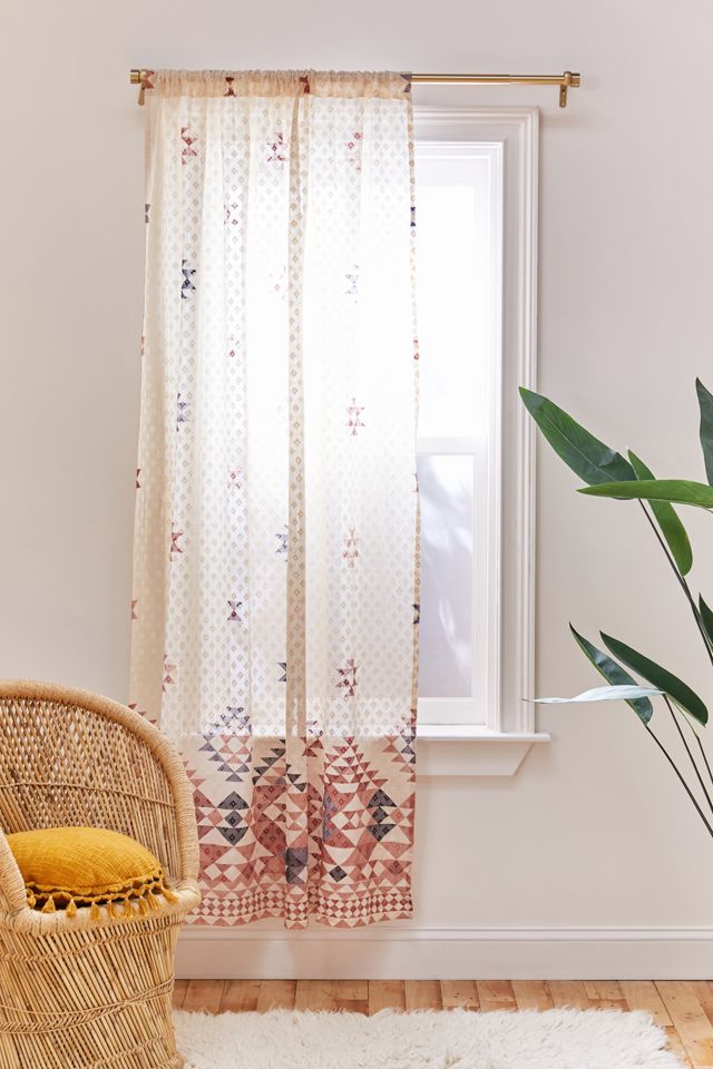 Emma Geo Lace Window Panel | Urban Outfitters