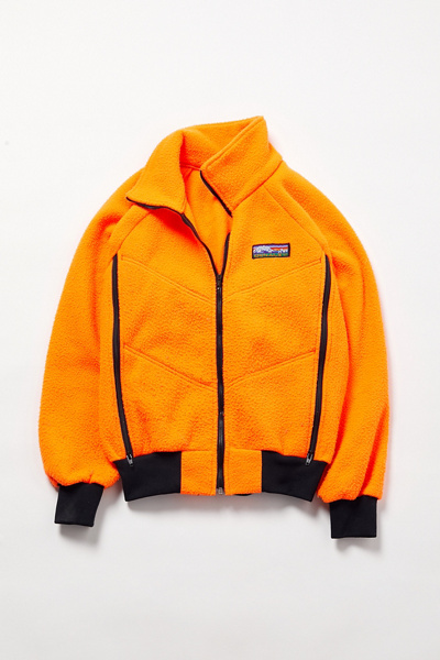 Vintage Neon Orange Fleece Jacket | Urban Outfitters Canada