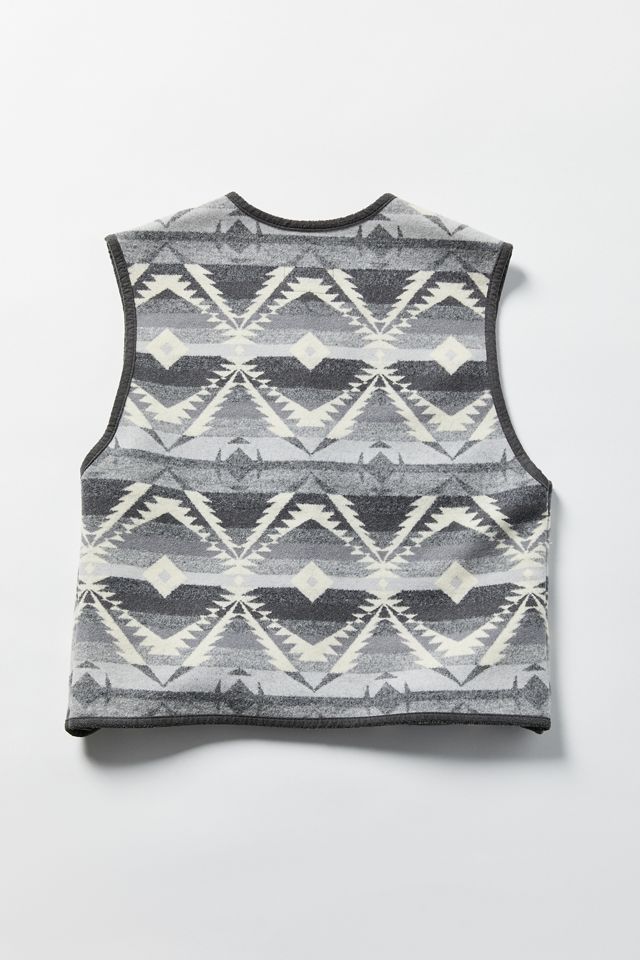 Vintage Pendleton Grey Geo Wool Vest | Urban Outfitters Canada