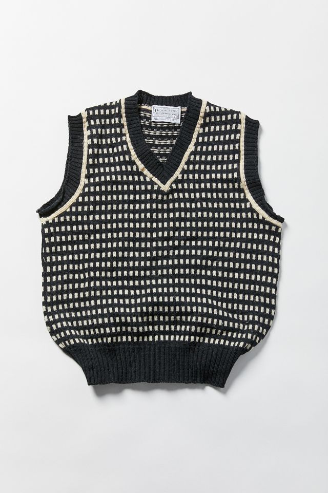 Vintage Pendleton Black Sweater Vest | Urban Outfitters