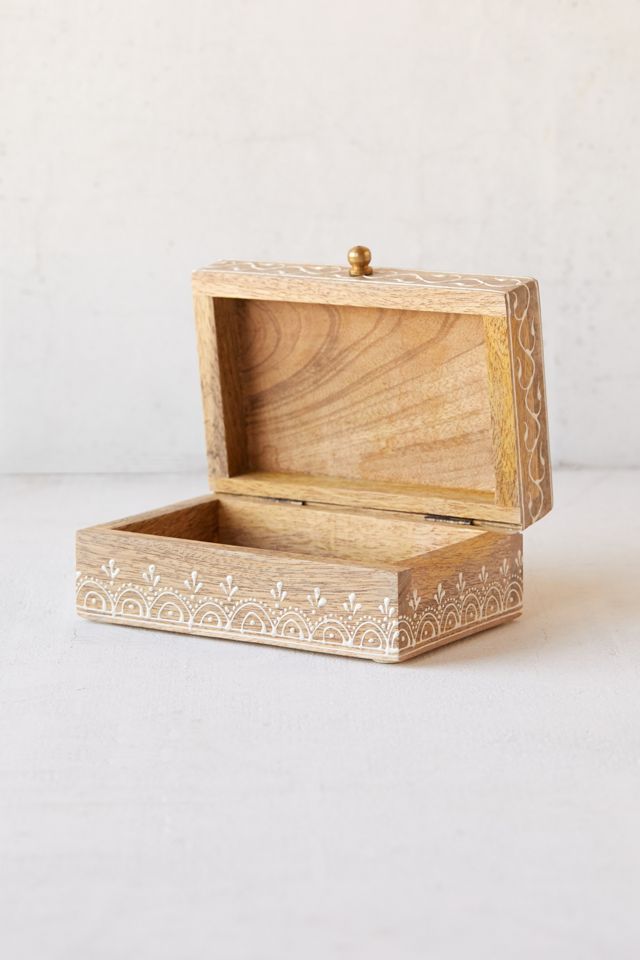Boho Painted Wood Stash Box | Urban Outfitters Canada