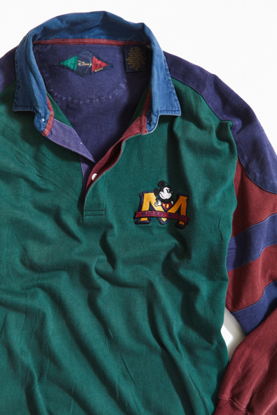 Vintage Mickey Mouse Rugby Shirt | Urban Outfitters Canada