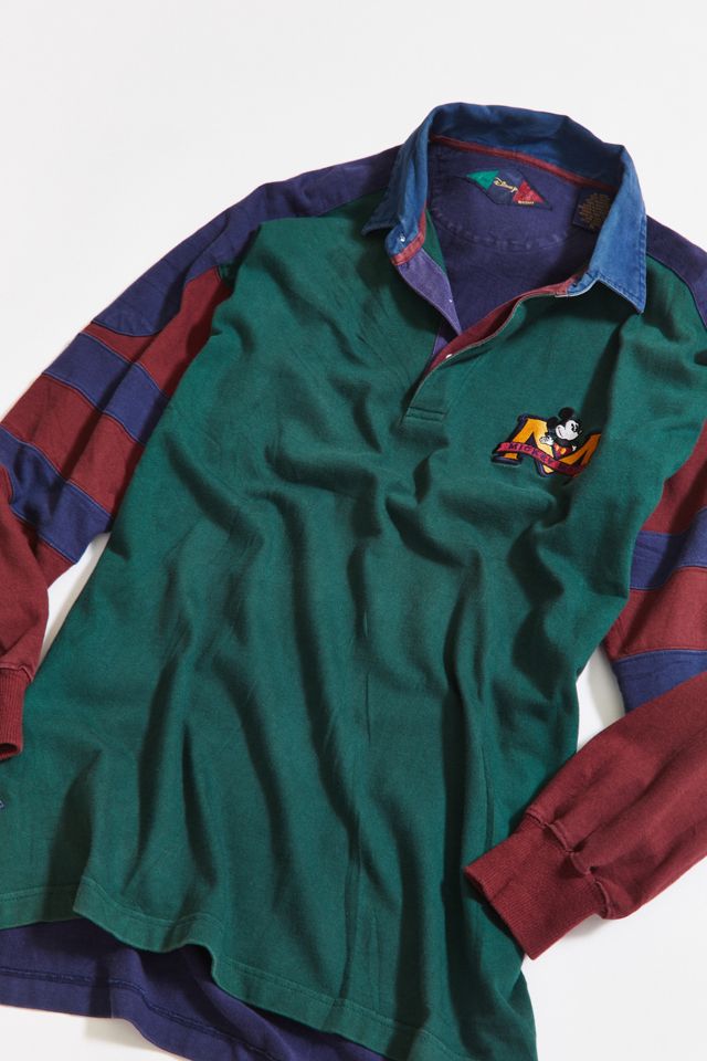 Vintage Mickey Mouse Rugby Shirt | Urban Outfitters Canada