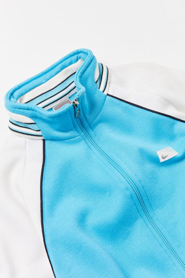 Vintage Nike Blue + White Track Jacket | Urban Outfitters
