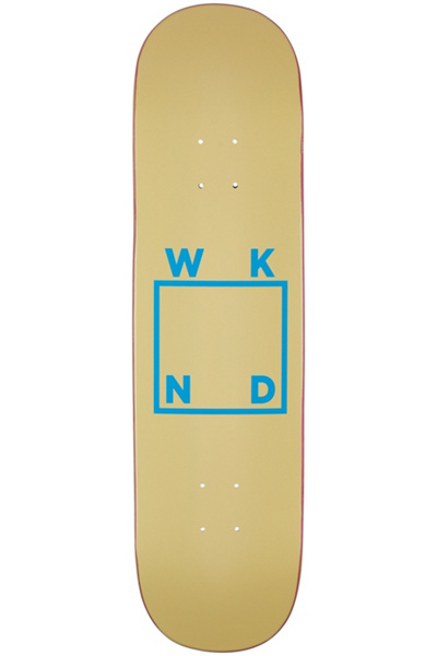 WKND Logo Board Cream Skateboard Deck 8.25 x 31.6 | Urban Outfitters