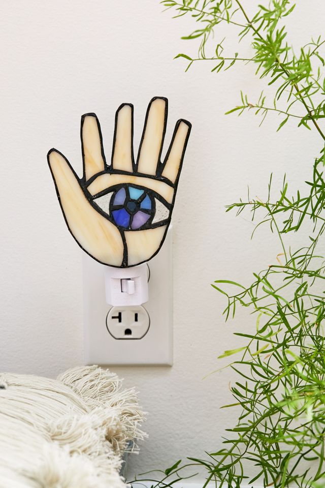 Stained Glass Hand Night Light | Urban Outfitters