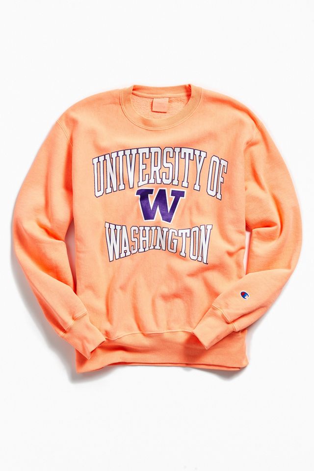 Champion University Of Washington Neon Crew Neck Sweatshirt | Urban ...