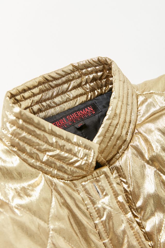 Vintage Metallic Gold Bomber Jacket | Urban Outfitters