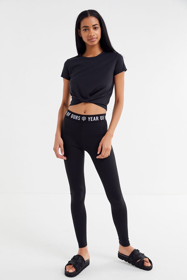 Year Of Ours Tyra Twist-Front Cropped Tee | Urban Outfitters