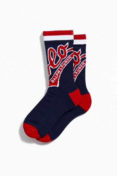 Polo Ralph Lauren Cursive Logo Crew Sock | Urban Outfitters