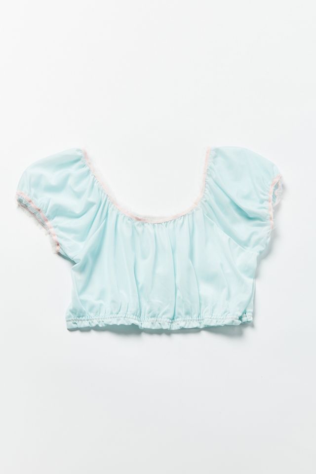 Vintage Ruffle Cropped Top | Urban Outfitters