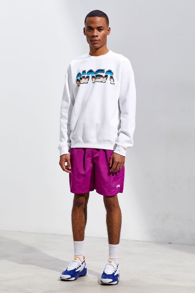 NASA Chrome Logo Crew-Neck Sweatshirt | Urban Outfitters