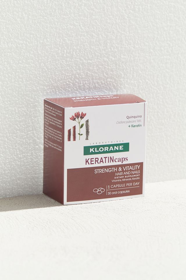 Klorane KERATINcaps Hair + Nails Dietary Supplement 30-Pack | Urban ...