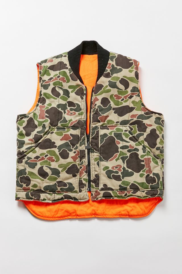 Vintage Reversible Camo Vest | Urban Outfitters
