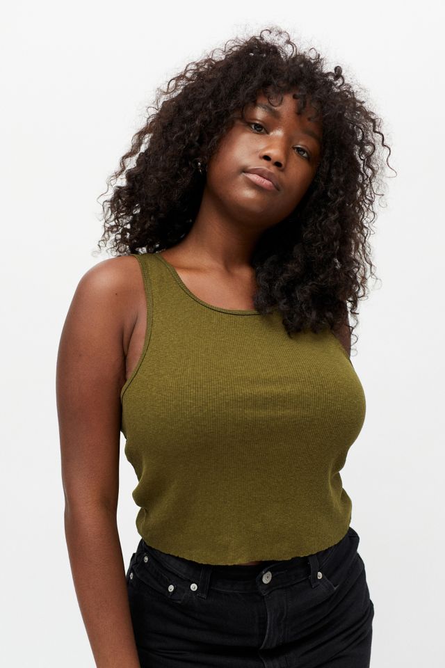 Bdg Cutoff Cropped Tank Top Urban Outfitters