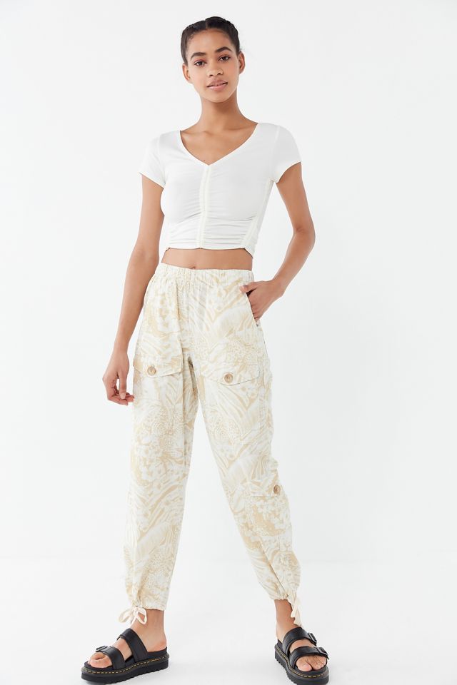 UO Leopard Soft Utility Pant | Urban Outfitters