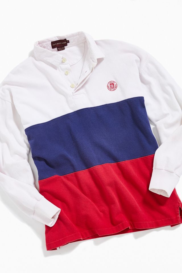 Vintage Chaps Blocked Crest Rugby Shirt | Urban Outfitters