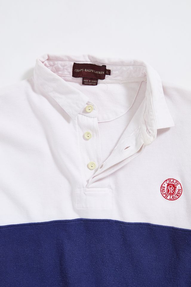 Vintage Chaps Blocked Crest Rugby Shirt | Urban Outfitters
