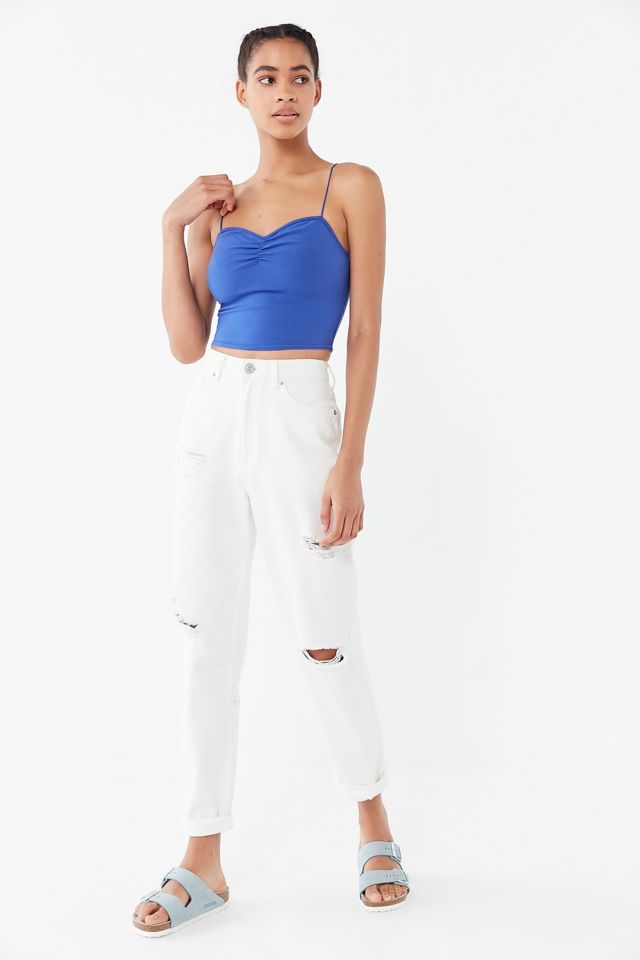 Out From Under Rowena Ruched Cropped Cami | Urban Outfitters